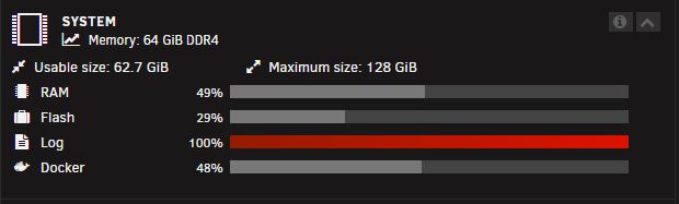System Memory Log 100% - General Support - Unraid